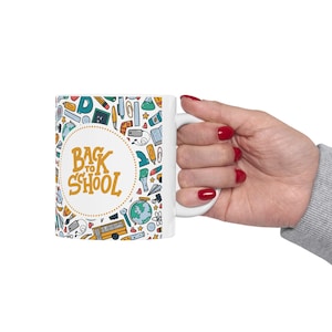 FREE SHIPPING Back to School Ceramic Mug,perfect Gift for Student and ...