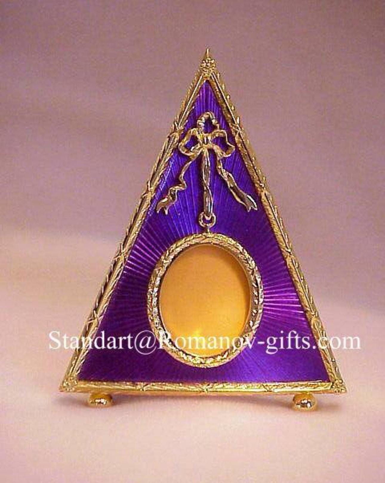 Romanov Faberge Triangular Photo Frame Purple - Etsy