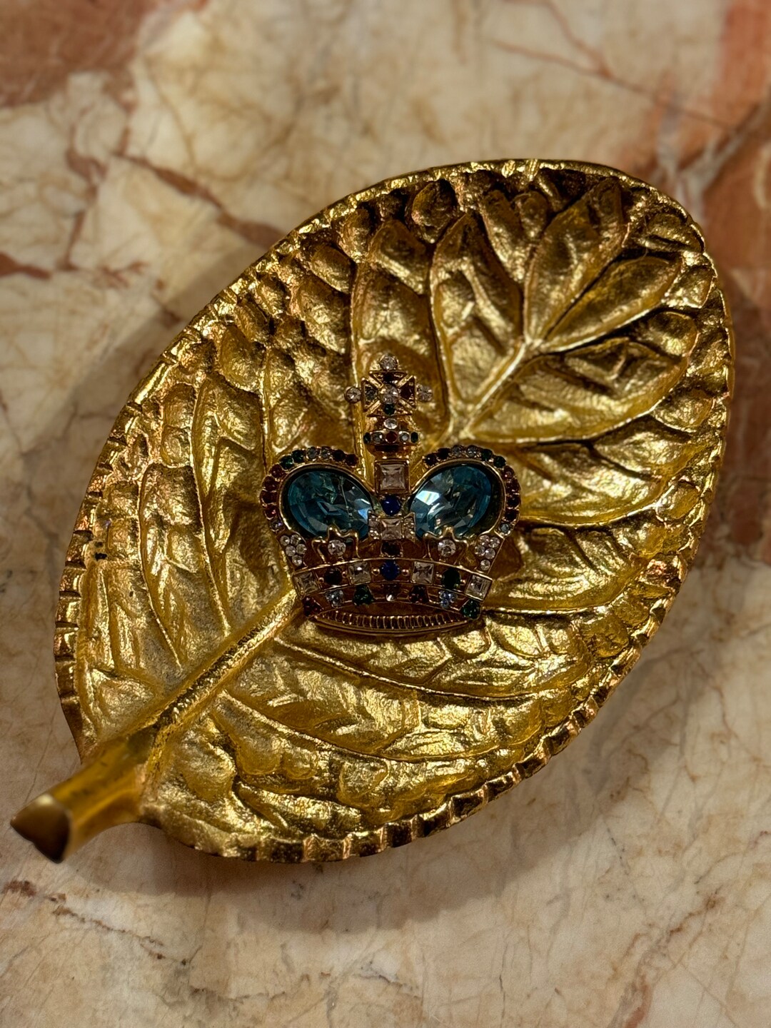 Romanov Faberge Imperial State Crown Brooch Sky Blue - Etsy