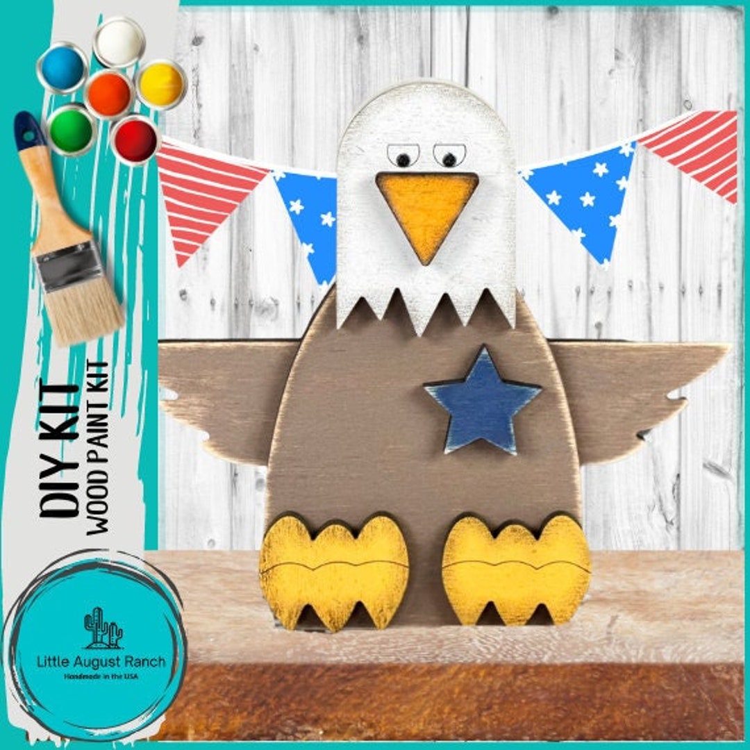 Chucky Sitting Primitive Eagle DIY Wood Blanks for Painting and ...