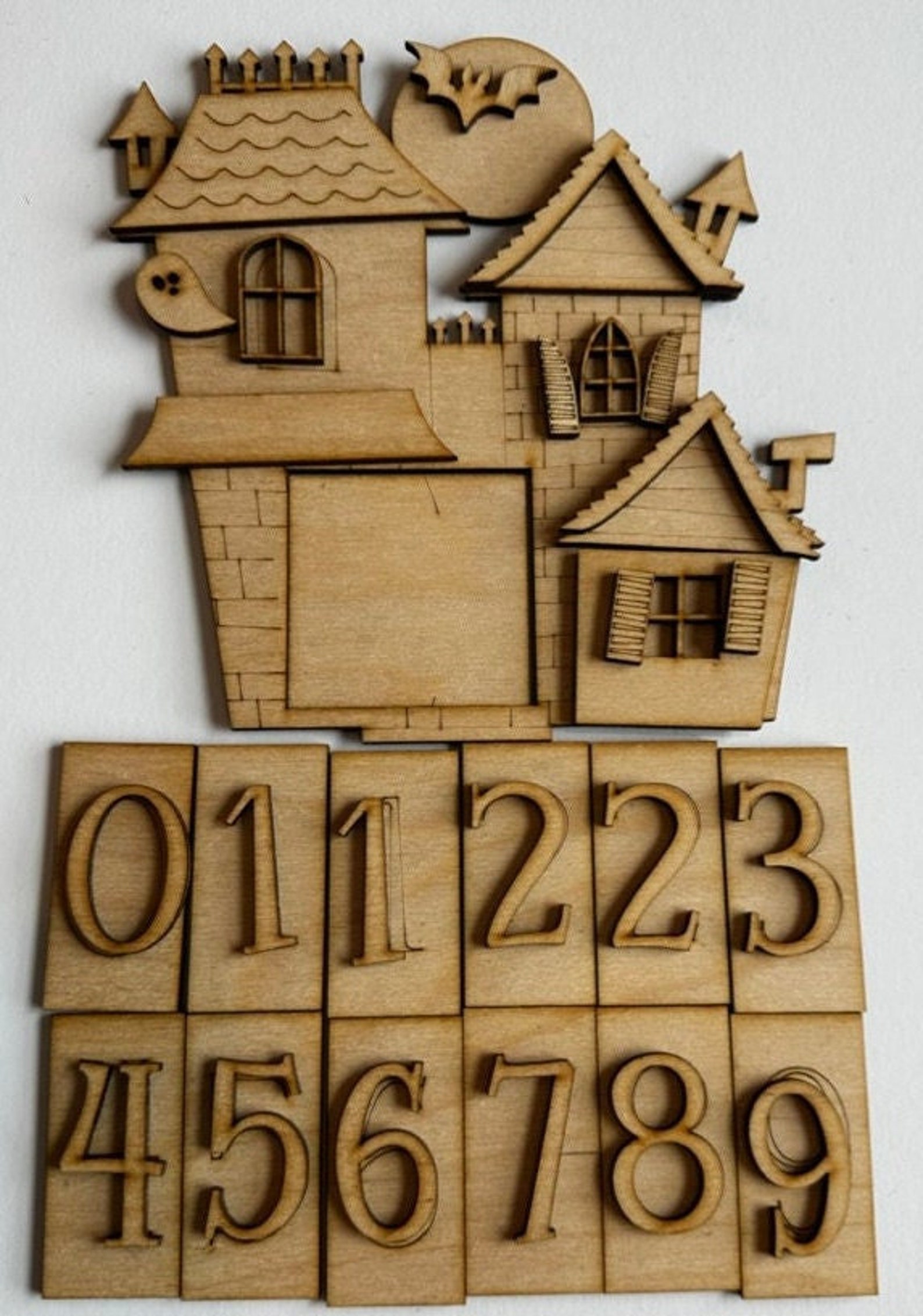 Halloween Countdown Tiny Tile Frame Set for Interchangeable Wood Decor ...