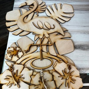 Flamingo Porch Sign Hello Summer Beach Decor - Etsy