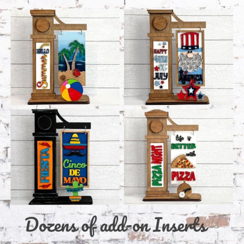 Welcome to Our Home Add-on for Slim Sign Post Holder DIY Wood Blanks ...