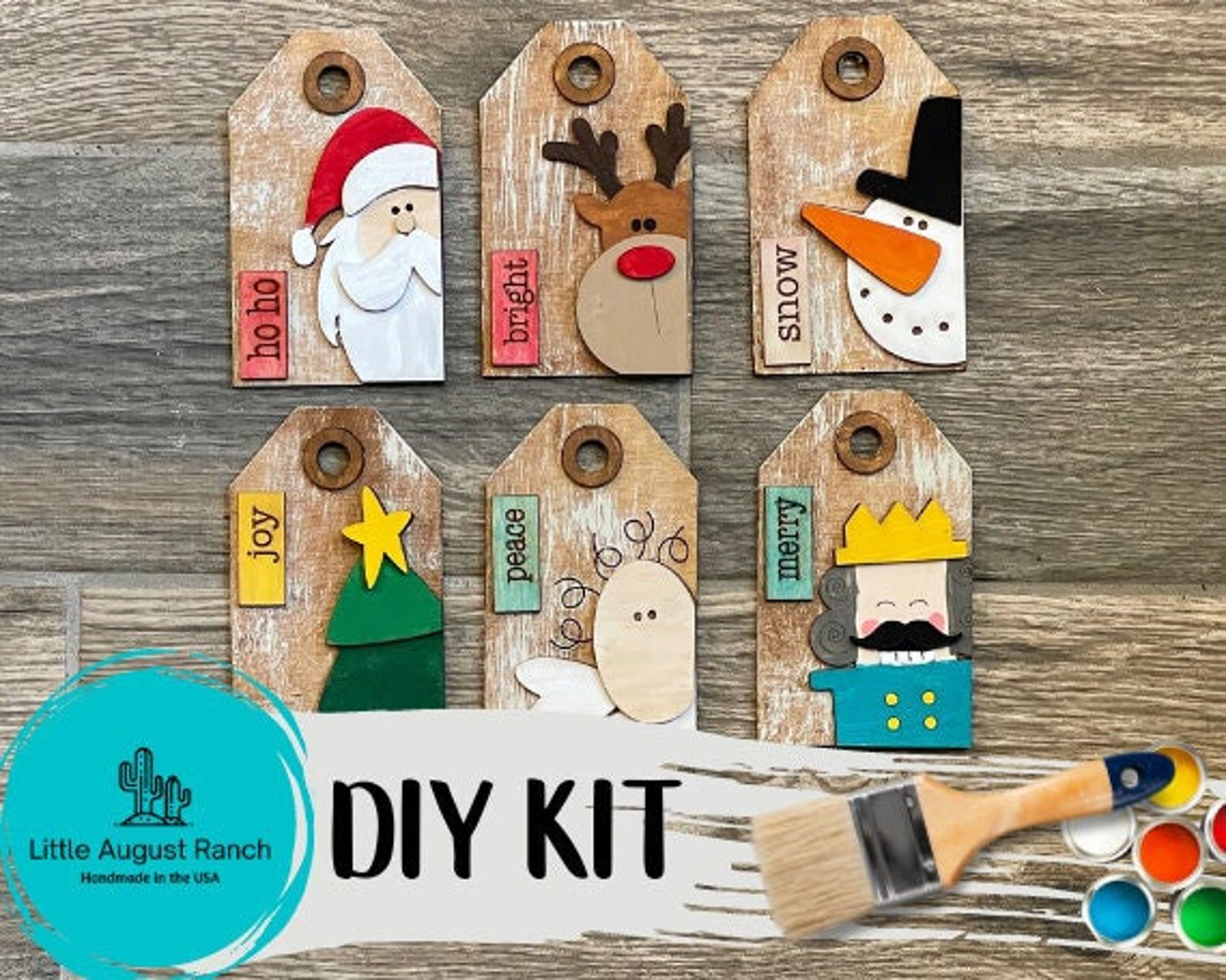 DIY Christmas Tags Tree Ornament Wood Blanks - Etsy