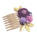 Purple Hair Comb-wedding Comb-bridal Comb-bridesmaid - Etsy