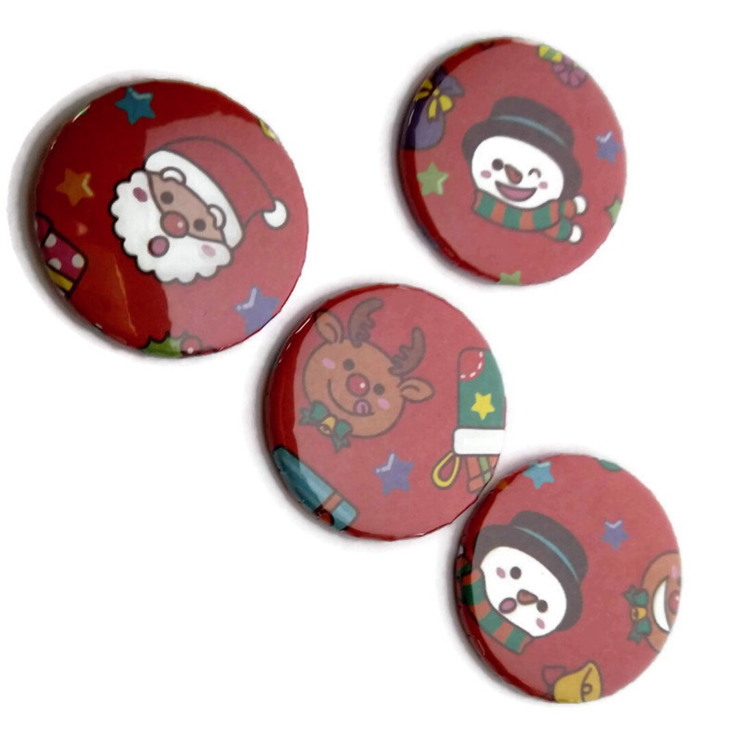 Christmas Magnet-snowman Magnet-santa Magnet-deer Magnet-reindeer ...