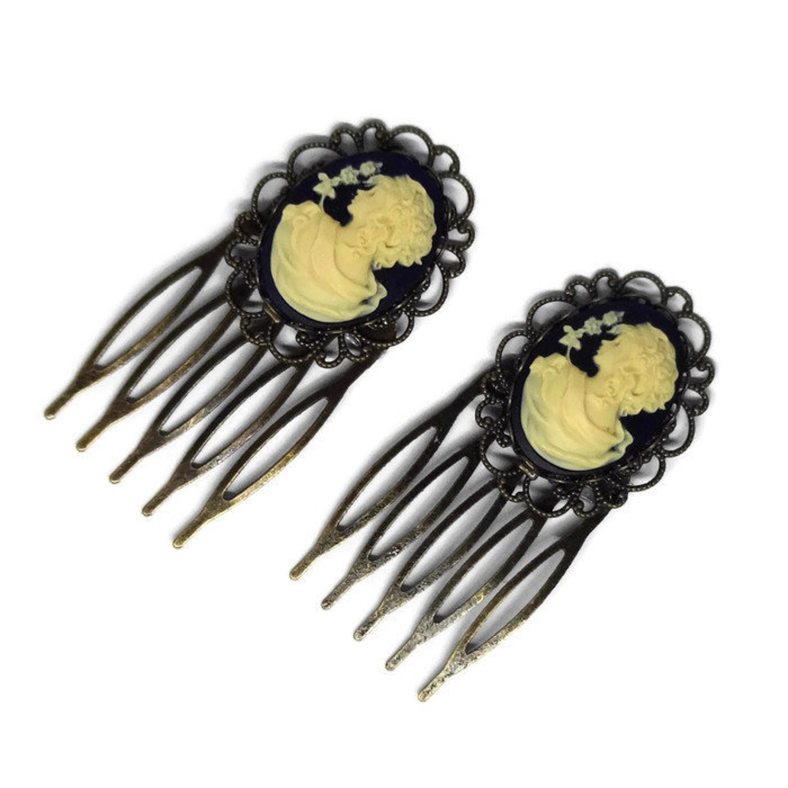 Lady Combs-wedding Combs-fashion Combs-burlesque Hair-hair - Etsy