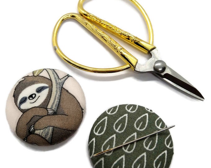 Sleepy Sloth Needle Minder-reversible - Etsy