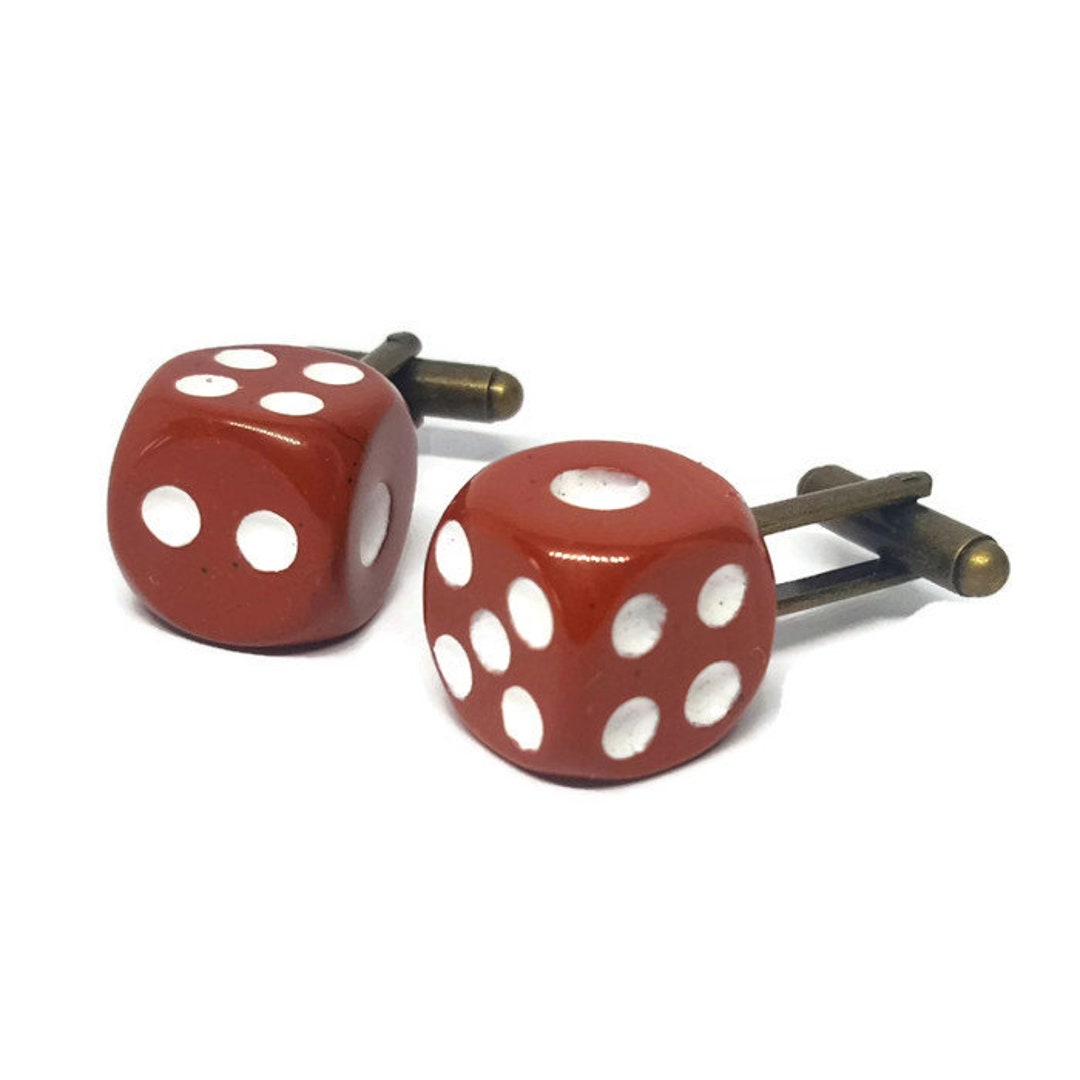 Red Jasper Dice Cuff Links Wedding Cufflinks Groomsmen Gifts Geeky ...