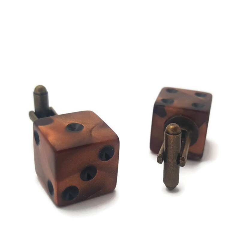 Bronze Dice Cuff Links-wedding Cuff Links-groomsmen - Etsy