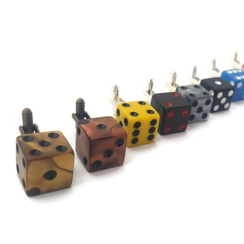 Smoke Dice Cuff Links-wedding Cuff Links-groomsmen Gifts-geeky - Etsy