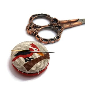 Woodpecker Needle Minder-reversible Needleminder-bird-magnetic-cross ...