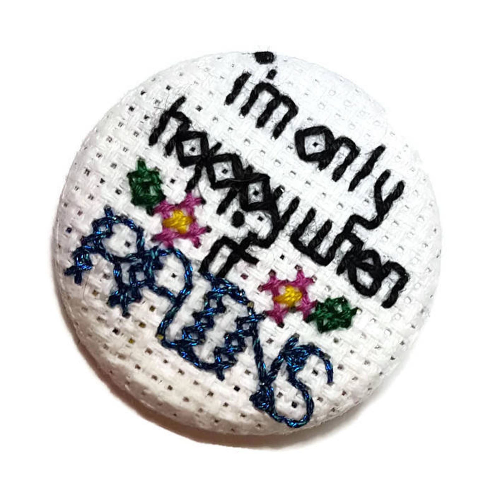 Im Only Happy When It Rains Pin Garbage Fan Brooch Jacket Etsy