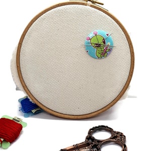 Alien Needle Minder Space Needleminder Star Cross Stitch Needlepoint ...