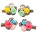 Mini Floral Cluster Hair Clips-set of Two-bright Colored - Etsy