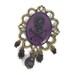 Purple Skull Brooch-skeleton Brooch-freakshow Brooch-gothic Brooch-goth ...