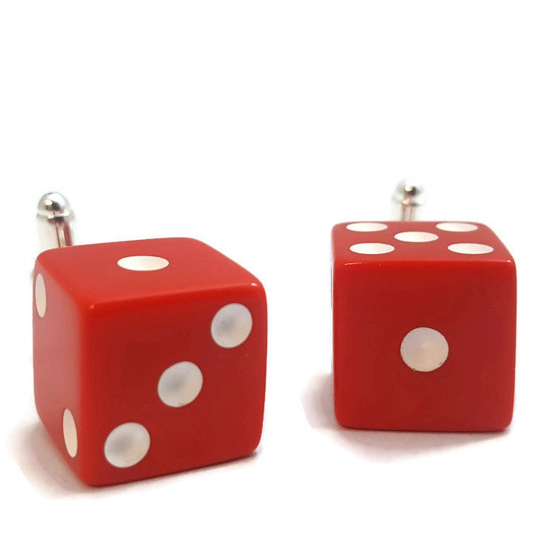 Red Dice Cuff Links-Wedding Cuff links-Groomsmen Gifts-Geeky Wedding ...