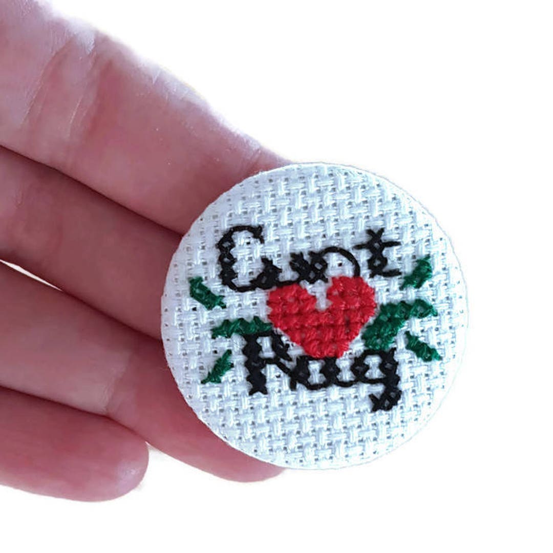 Cunt Rag Pin-Cross Stitch Pin-Fluch Wort Pin-Gag Geschenk - Etsy.de
