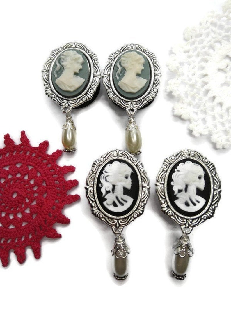 1 Inch 25mm Skull Plugs-stretched Ears-wedding Plugs-custom - Etsy