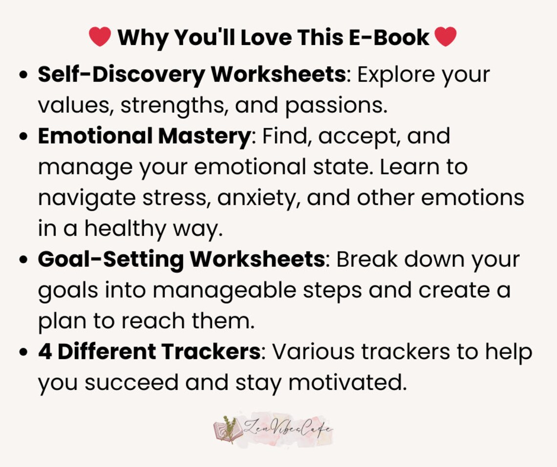 Self Care & Self Development Workbook Discover Core Values, Examine ...