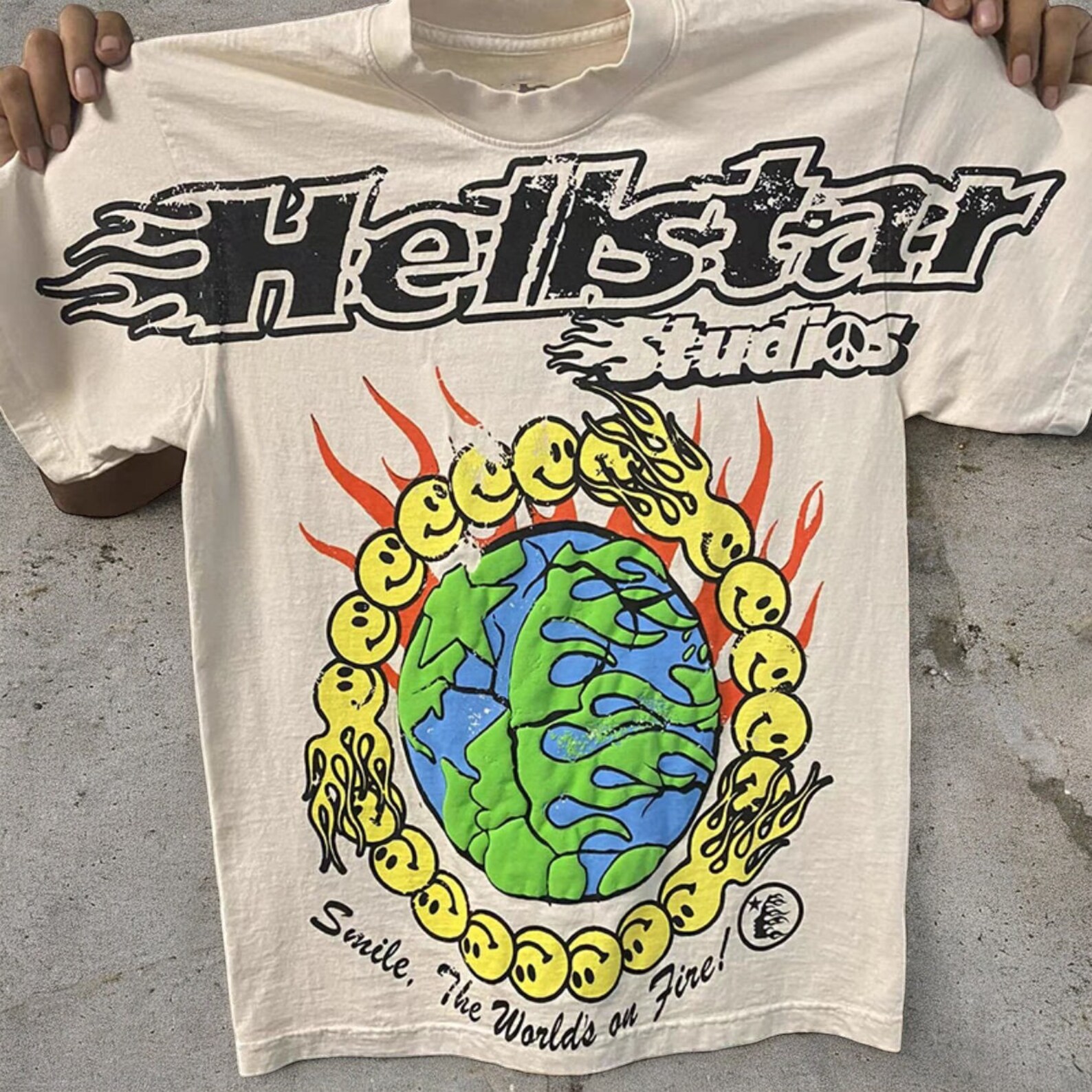 Hellstar Logo Tees Hellstar Tees Hellstar Earth T-shirts Streetwear T ...
