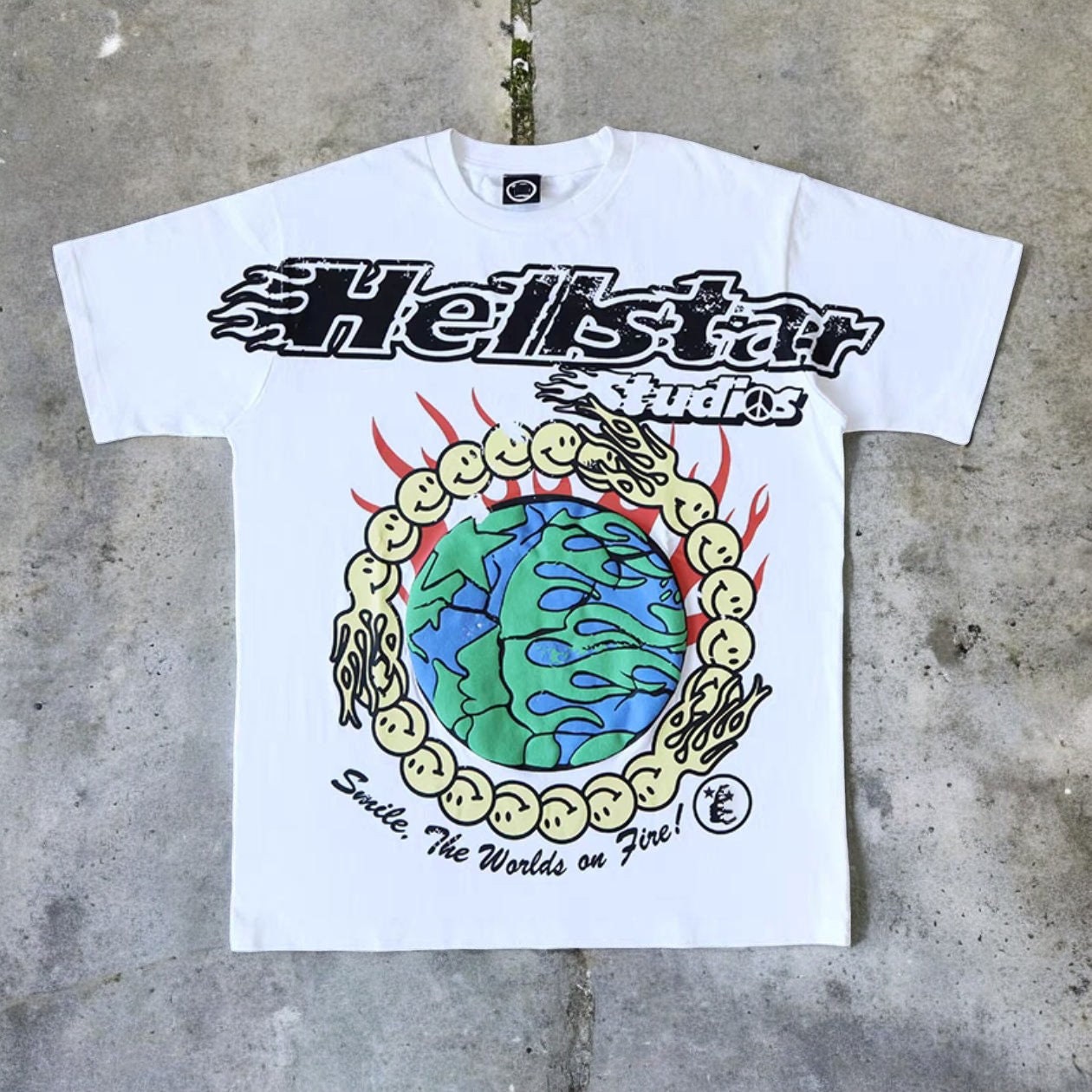 Hellstar Logo Tees Hellstar Tees Hellstar Earth T-shirts Streetwear T ...