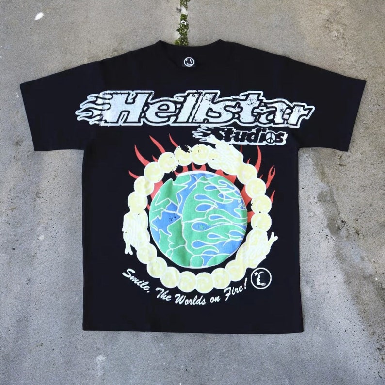 Hellstar Logo Tees Hellstar Tees Hellstar Earth T-shirts Streetwear T ...