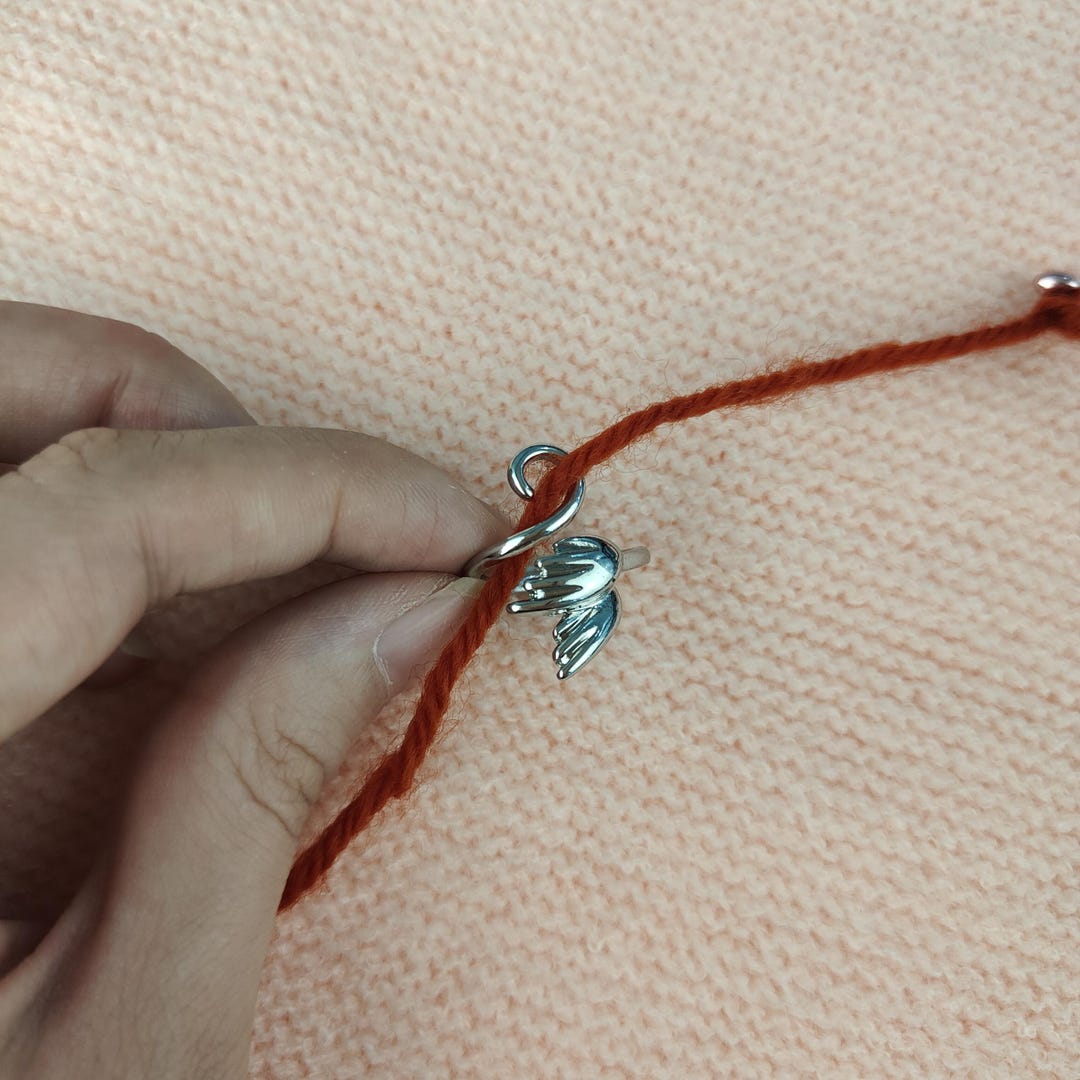 Swan Crochet Ring | Yarn Guide | Adjustable Yarn Tension Ring | Yarn ...