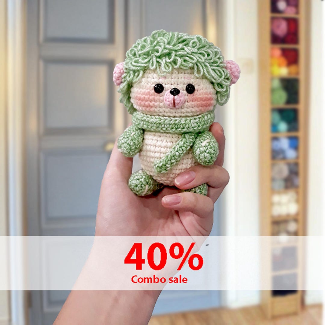 Crochet Cactus Porcupine Keychain English Pattern, Granny Handmade ...