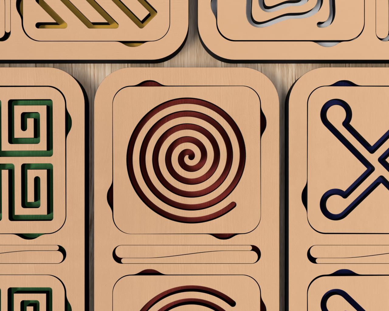 Montessori Tracing Board Bundle: Laser Cut Files SVG DXF PDF Preschool ...