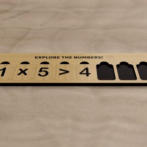 Montessori Number Board | Wooden Counting Puzzle for Toddlers ...