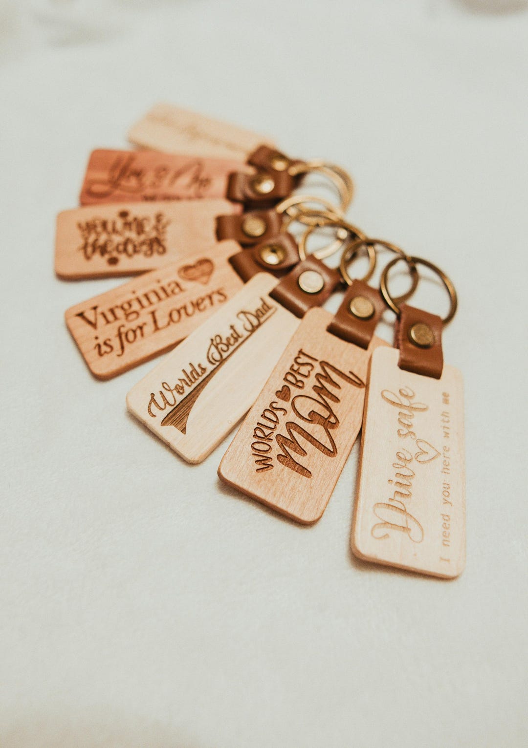 Engraved Wooden Keychains - Custom Keychains, Personalized Wood ...