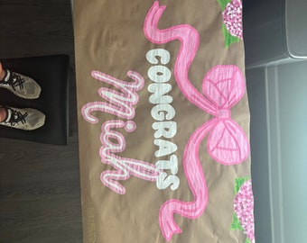 Custom Butcher Paper Banner Hand-painted - Etsy