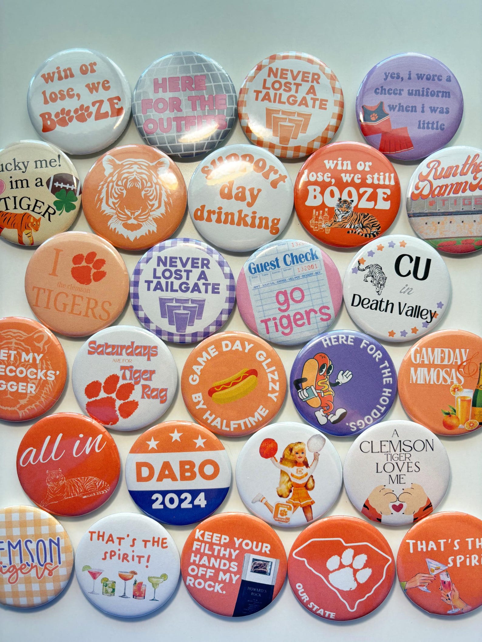 Clemson Gameday Pins|clemson University Pins|game Day Accessories ...