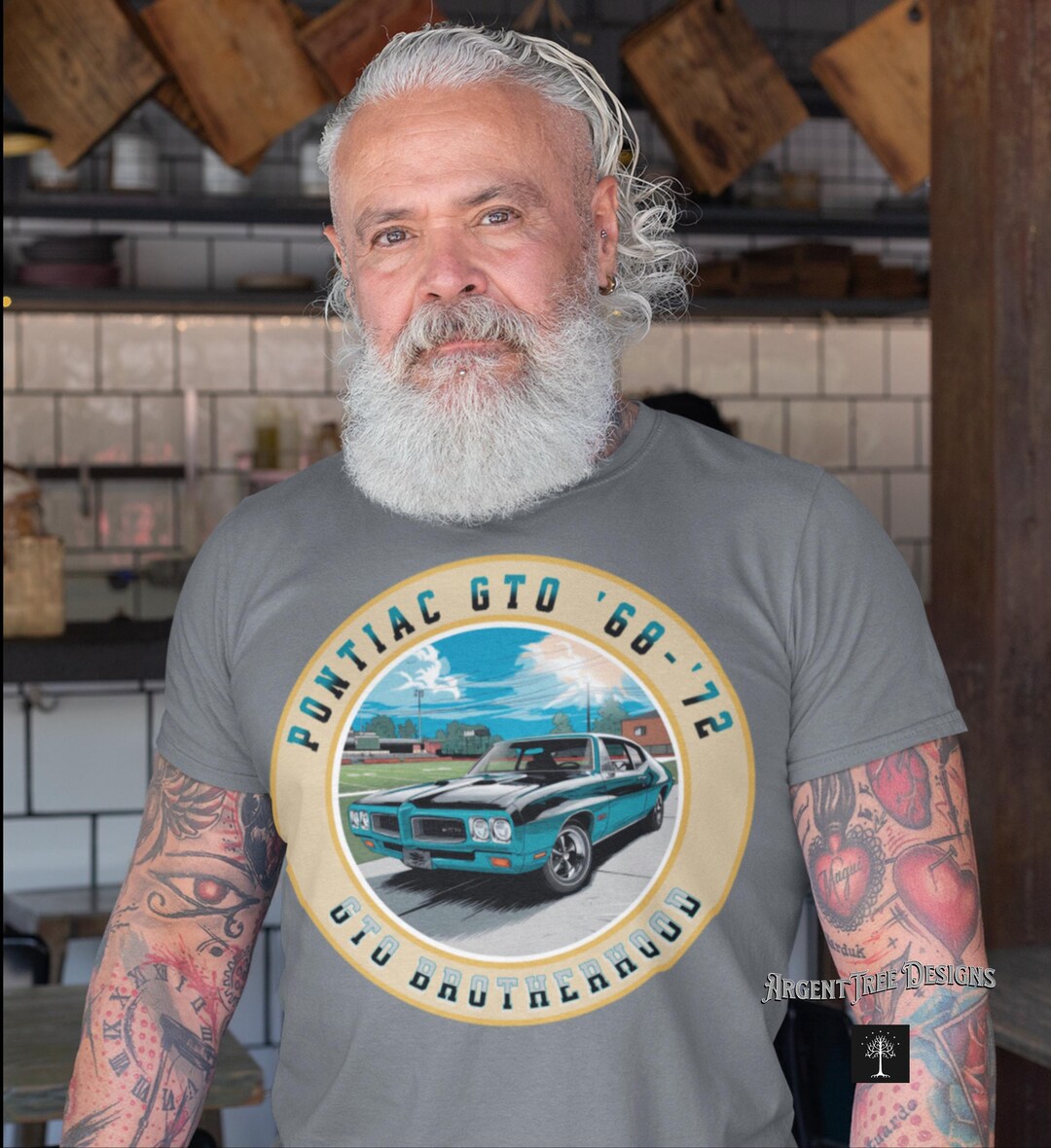Car Guys Gift- "pontiac GTO Brotherhood", Custom GTO Classic Car Gift ...