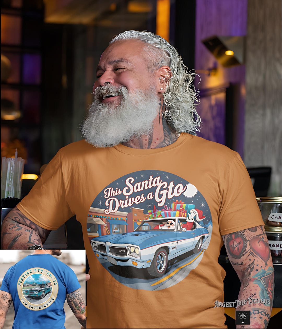 GTO Car Guys Christmas Gift- "this Santa Drives a Pontiac Gto", Custom ...