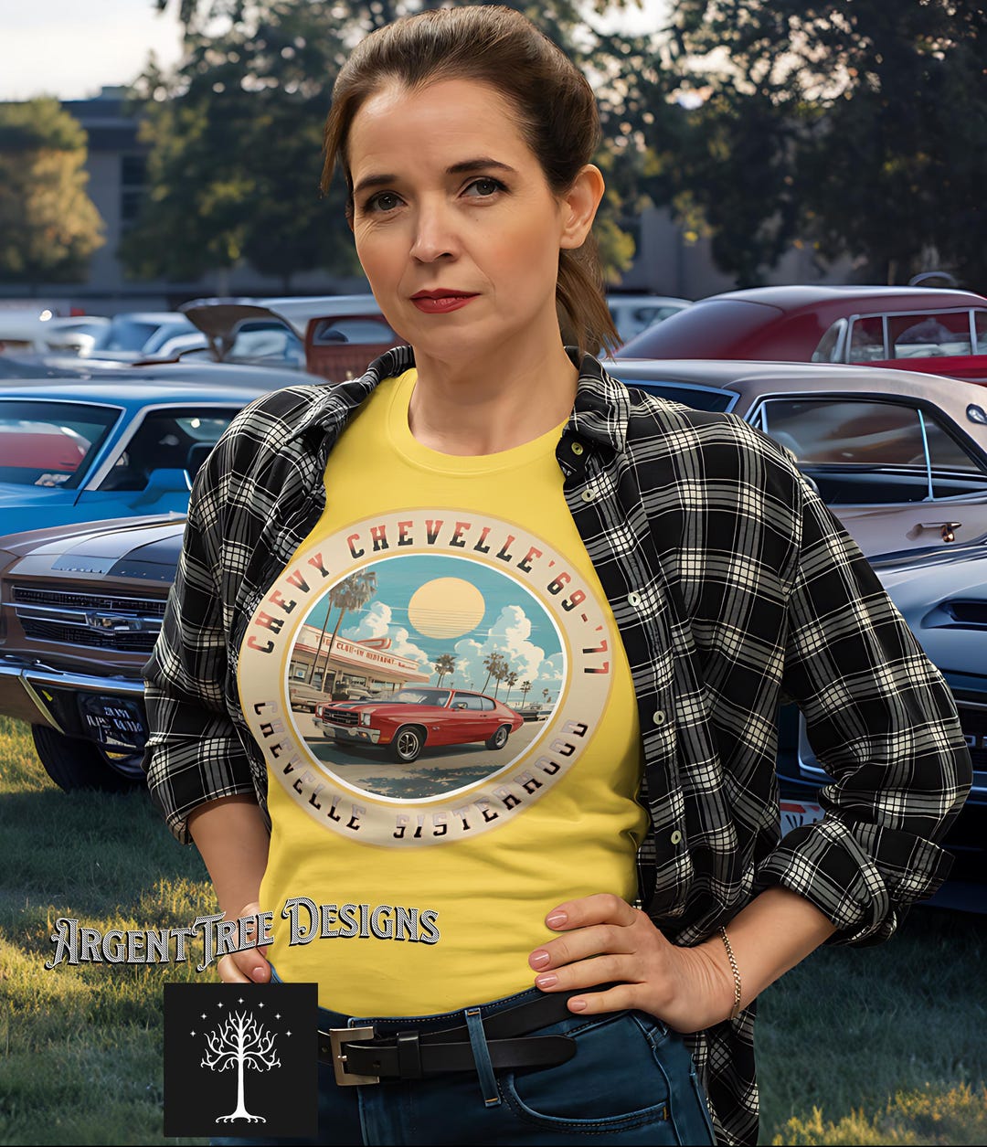 Car Girl Gift- "chevelle Sisterhood", Custom Chevelle Classic Car Gift ...