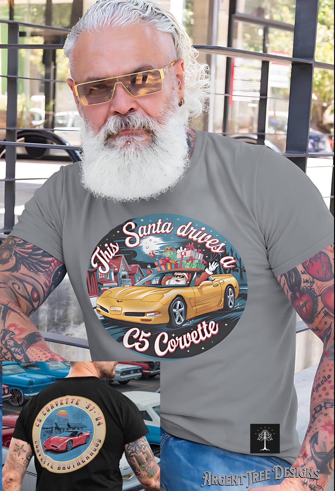C5 Corvette - Car Guys Christmas Gift- "this Santa Drives a C5 Corvette ...