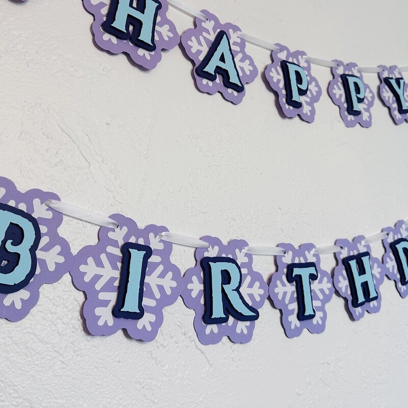 Birthday Banner Frozen - Etsy