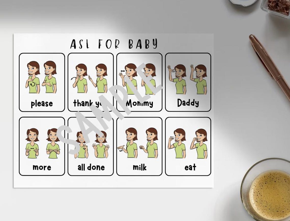 American Sign Language for Baby - Printable PDF for Early Communication ...