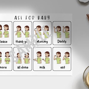 American Sign Language for Baby - Printable PDF for Early Communication ...
