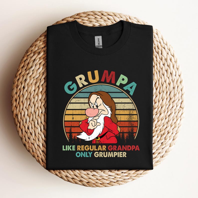Funny Grumpa T-shirt - Unique Grandpa Gift Like Regular Only Grumpier ...