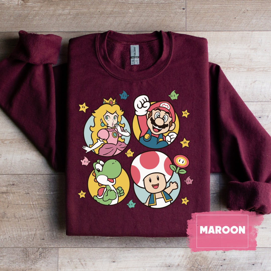 Super Mario Sweatshirt: Retro Video Game Inspired Shirt - Etsy