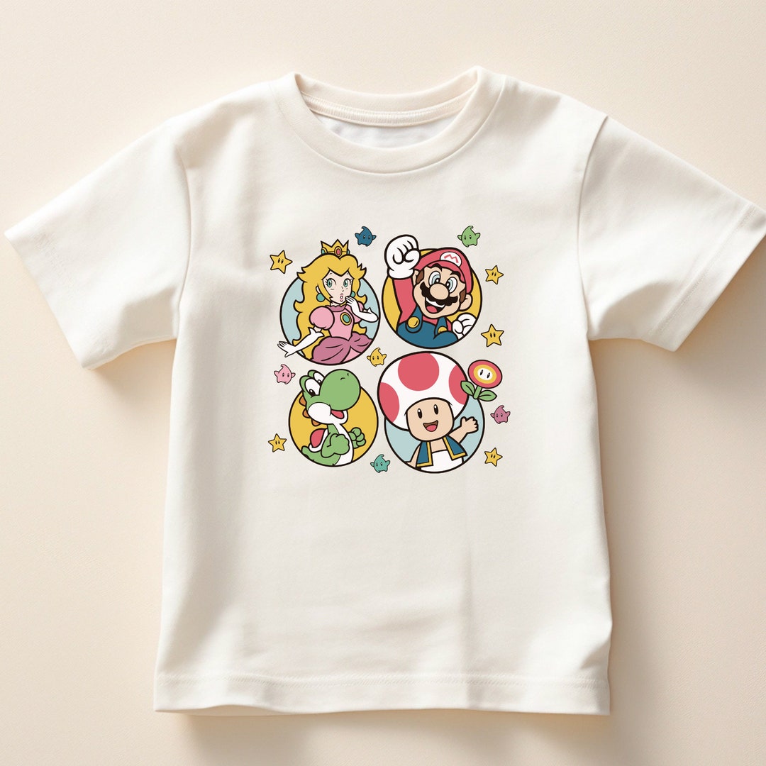 Vintage Super Mario Princess Peach Shirt, Super Mario and Princess ...