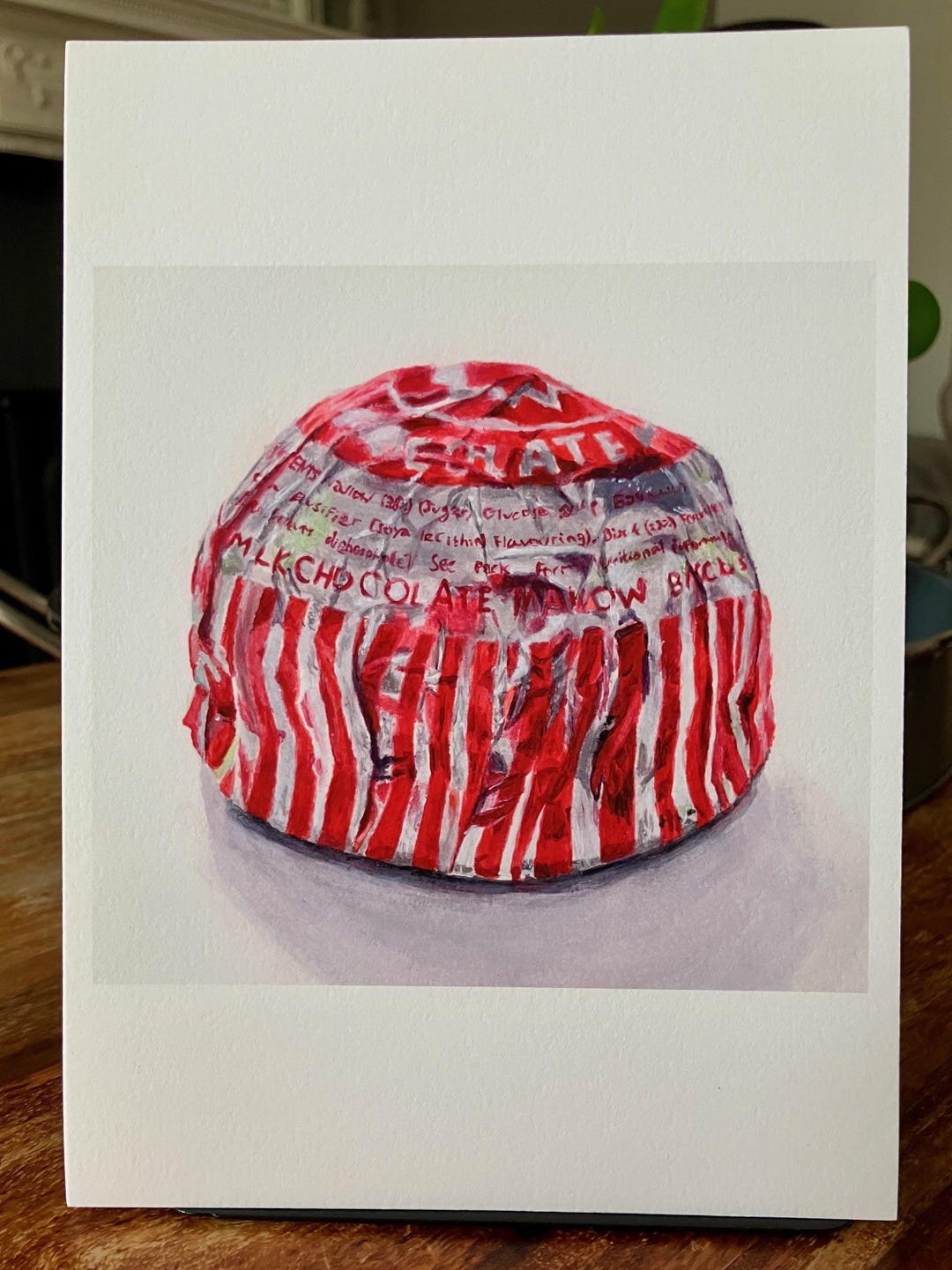 Tunnock's Teacake Original Acrylic Painting - Giclée Art Print A5 - Etsy