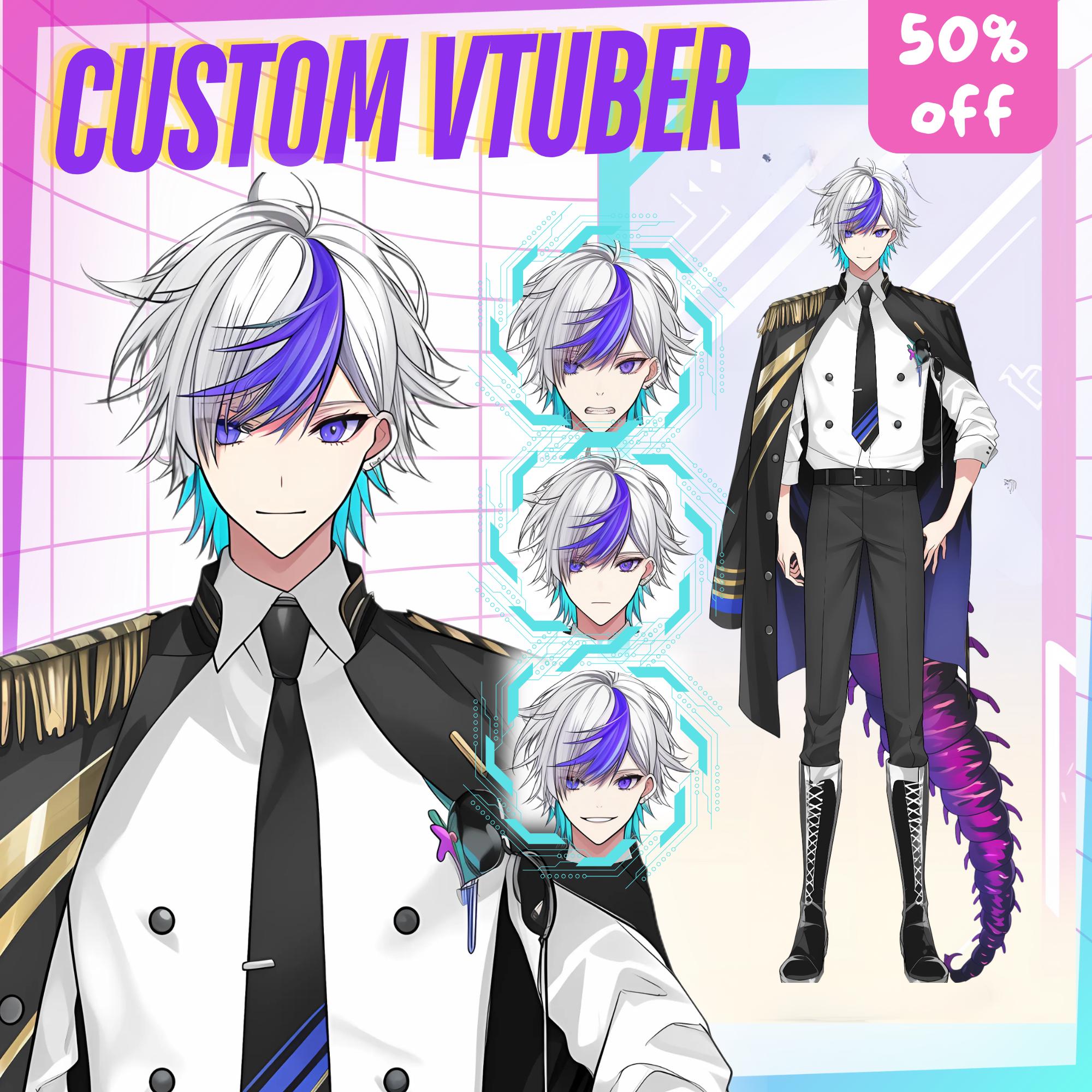 Custom Vtuber Live2d Model Commission / Virtual Youtuber Model / Vtuber ...