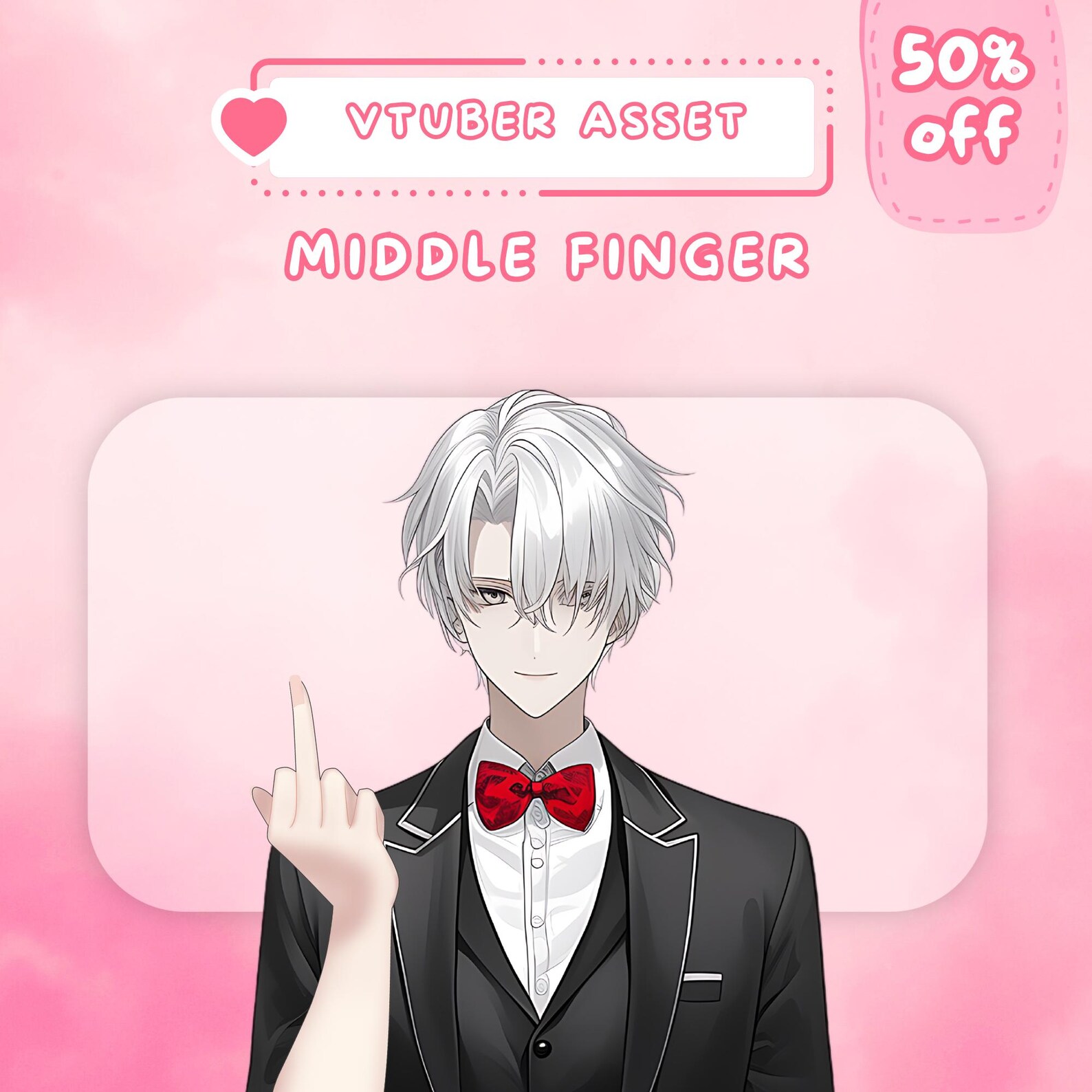 Vtuber Asset | Vtuber Hand, Rigged Pissed off Hand, Hand Sign, Hand ...