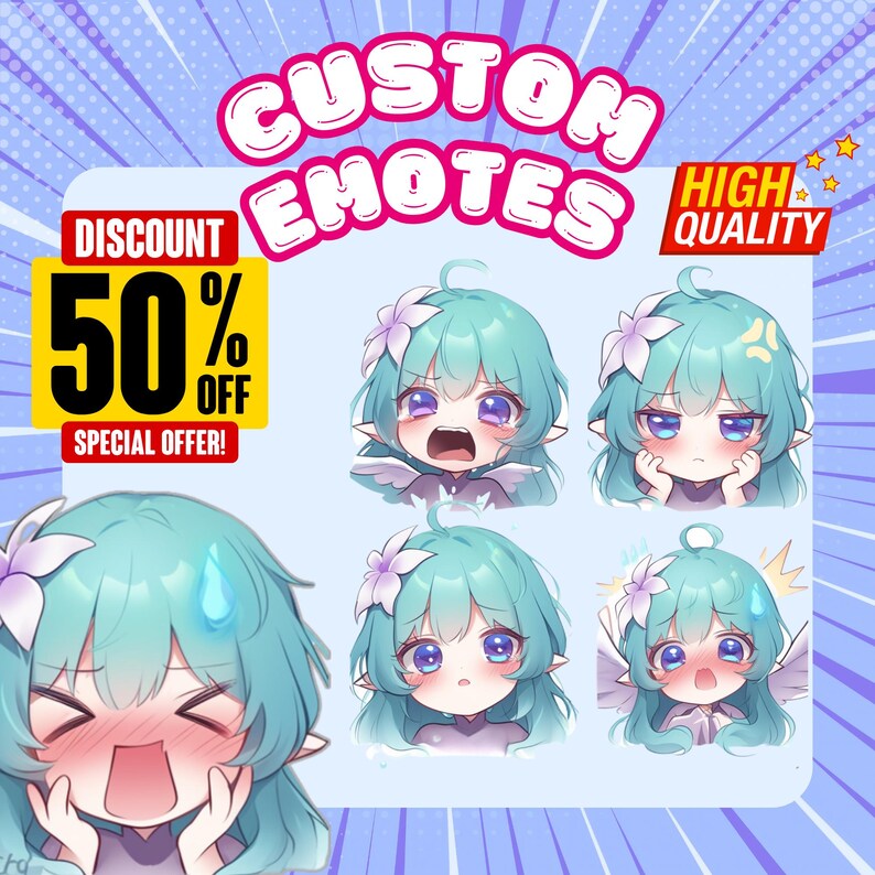 CUSTOM Twitch Emotes, Twitch Emotes, Twitch Emoji, Kick Emotes, Custom ...