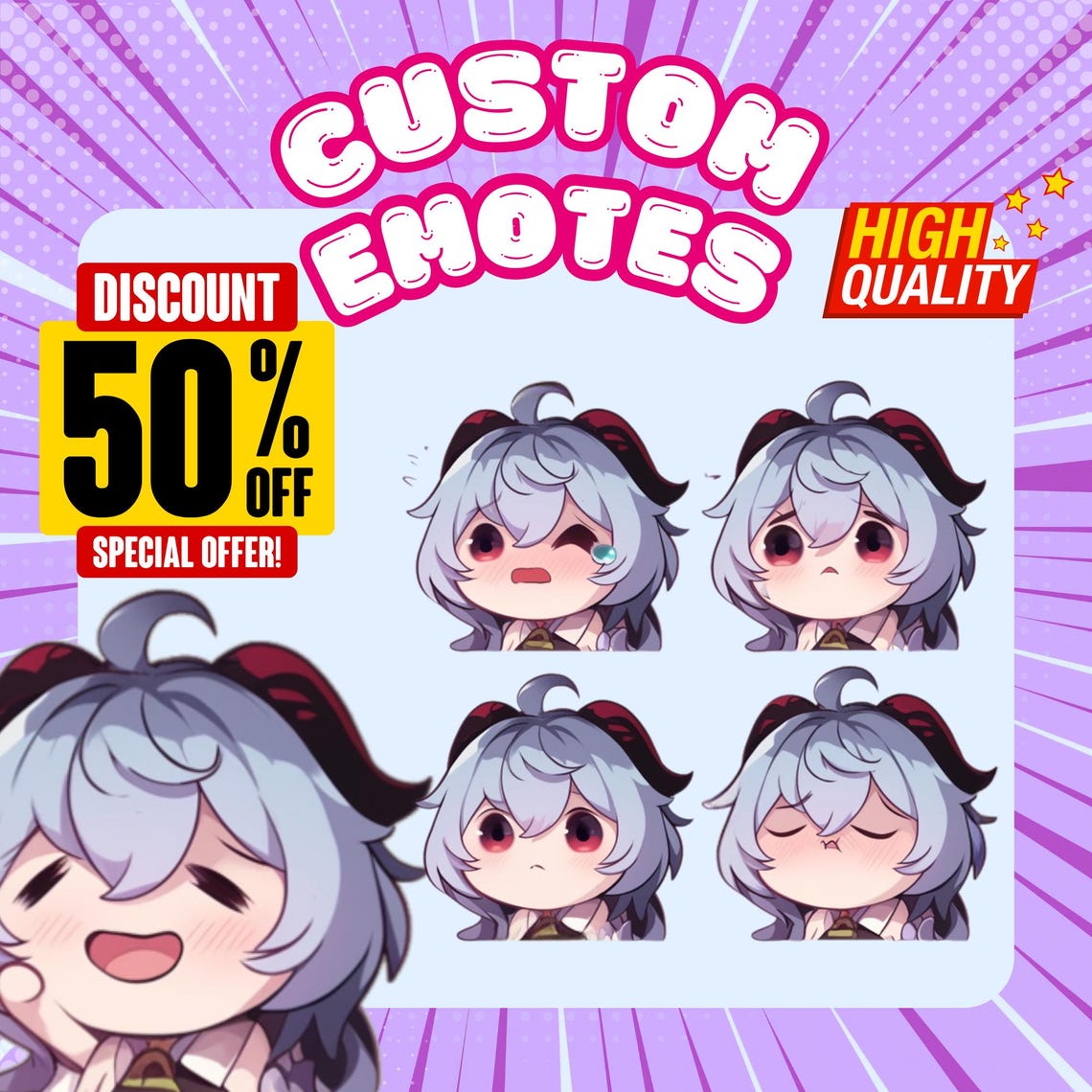 CUSTOM Twitch Emotes, Twitch Emotes, Twitch Emoji, Kick Emotes, Custom ...