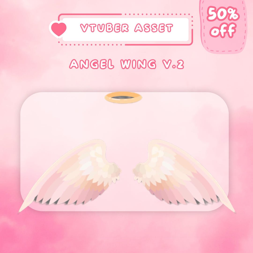 Vtuber Assets | Live2d Rigged Vtuber Wings, Angel Wing, Vtuber Prop, Animated Asset, Gift for ...